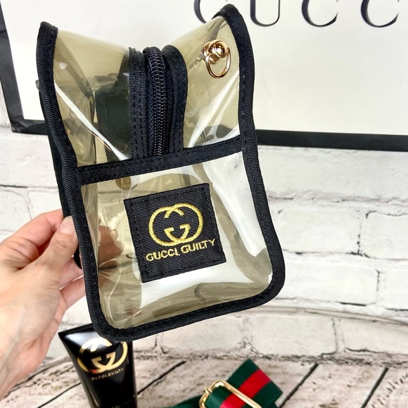 Gucci | Bags | Gucci Guilty Clear Stadium Crossbody Bag With Small ...
